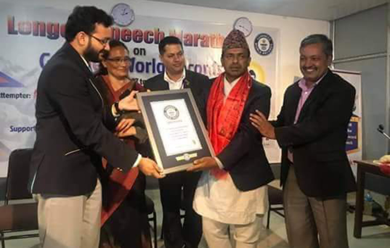 Longest speech marathon | Guinness World Records