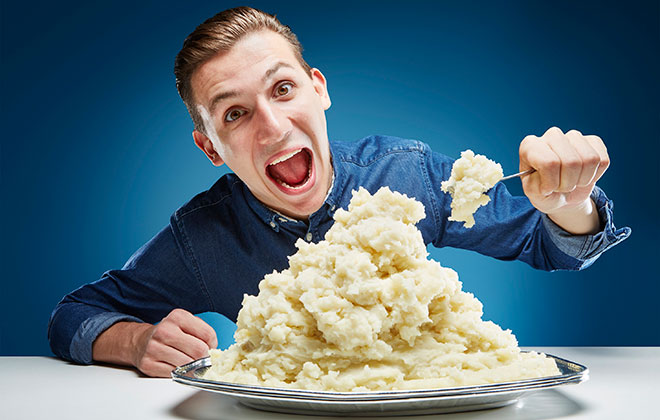 Most mashed potato eaten in 30 seconds | Guinness World Records